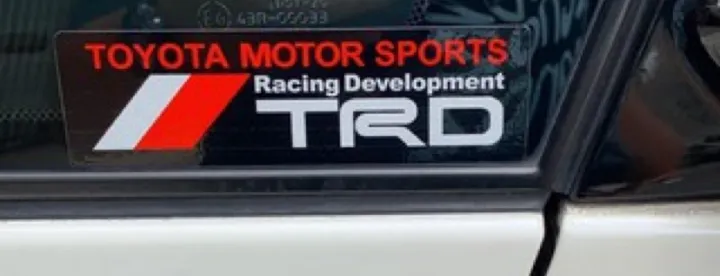 Toyota TRD - Window Sticker - 1pc | Lazada PH
