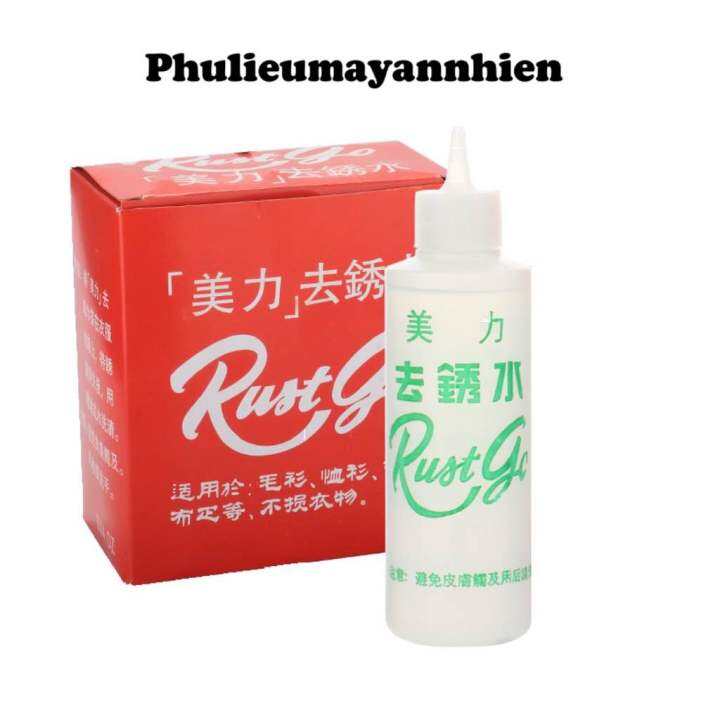 Chai Tẩy Rỉ Sét Trên Vải Quần Áo > Tẩy Gỉ Sét Rust Go > 1 chai (120 ml ...