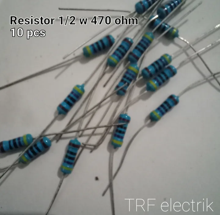 RESISTOR 1/2w 470 ohm (10 pcs) | Lazada Indonesia