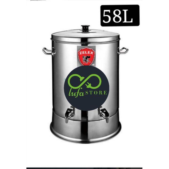 58L ZELEX Stainless Steel Water Cooler / Water Dispenser / Water Tank ...