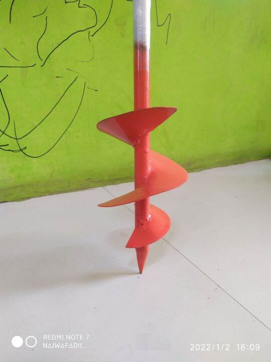 Bor tanah biopori manual 2 ulir putar tangan (4 inchi) | Lazada Indonesia