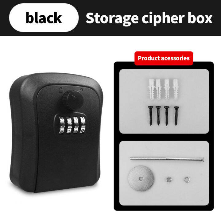 Large Key Lock Box, Upgraded Waterproof Key Storage Lock Box Wall ...