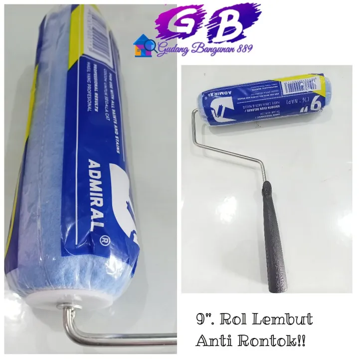 KUAS ROL ADMIRAL 9"/ROLLER CAT TEMBOK/ROLLAN BESAR 9" | Lazada Indonesia
