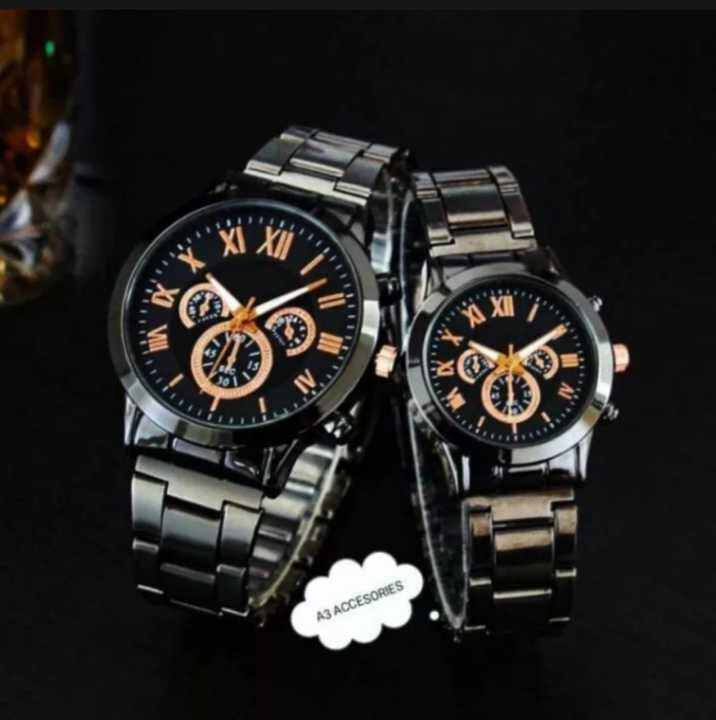 Jam tangan rantai couple romawi jam tangan rantai pria dan wanita ...