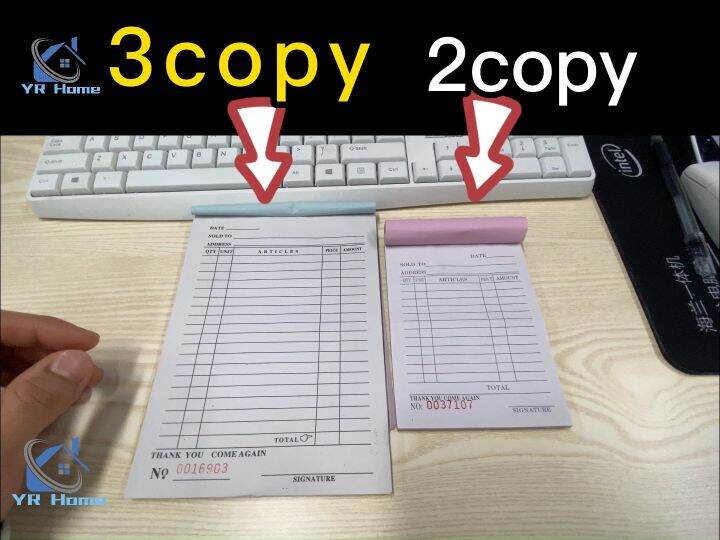 Receipt for business 2ply/3ply order slip receipt resibo carbonized ...