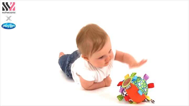 🔥พร้อมส่ง🔥 ลูกบอลเด็ก Playgro Loopy Loops Ball เขย่ามีเสียง มีกระจก ผิว ...