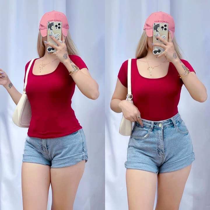 SQUARENECK FULL LENGTH (body hugging top) Double lining front Fit ...