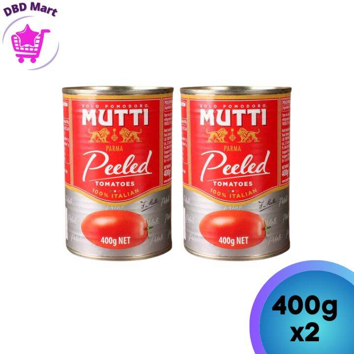 Mutti Whole Peeled Tomatoes peeled, 400g x2 | Lazada PH