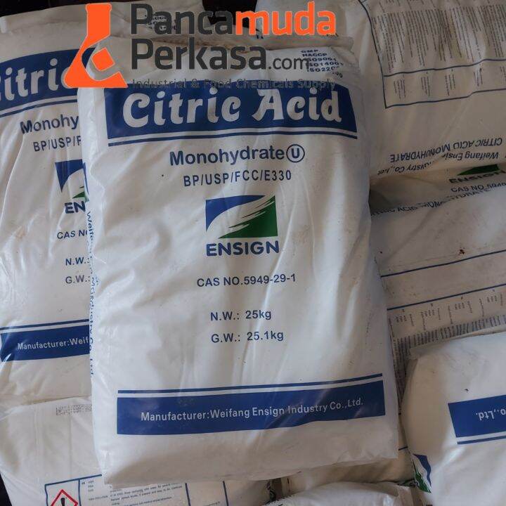 CITRIC ACID MONOHYDRATE ENSIGN 25 KG | Lazada Indonesia