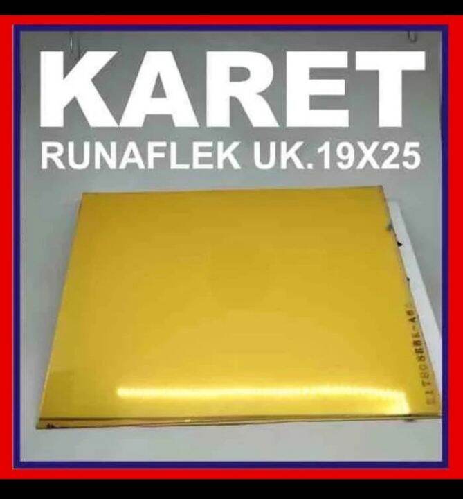 karet runaflex stempel ukuran 19cm 25cm + busa | Lazada Indonesia