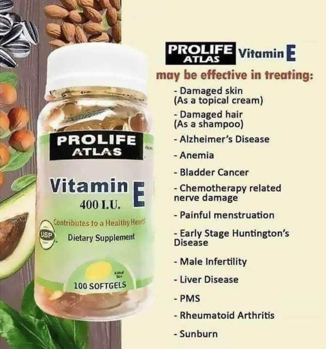 Prolife Atlas Vitamin E Dietary Supplement (100 softgels) | Lazada PH