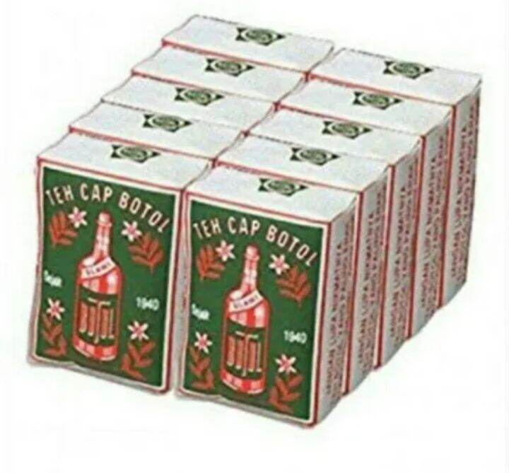 Teh cap botol hijau kecil pack isi 10 pcs | Lazada Indonesia