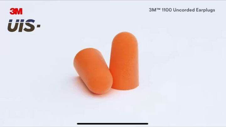 Reeopee 3M Earplug 1100 Bullet Type Foam Earplugs Anti-noise Abatement Sleeping Ear Plugs ...