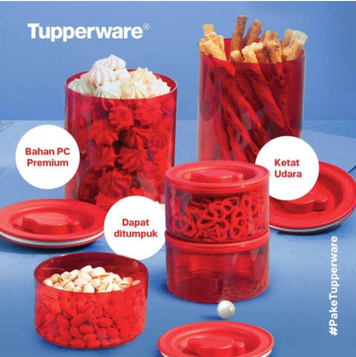 premier collection tupperware toples kristal harga untuk 1 pcs | Lazada Indonesia
