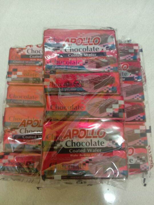 APOLLO WAFER COKLAT DAN SUSU - WAFER JADUL - WAFER MALAYSIA | Lazada ...