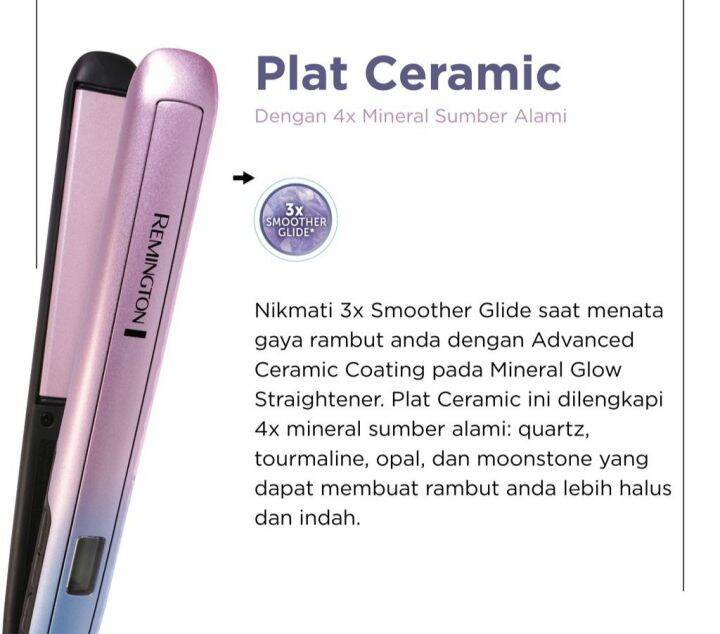 REMINGTON CATOK RAMBUT MINERAL GLOW S5408 | Lazada Indonesia