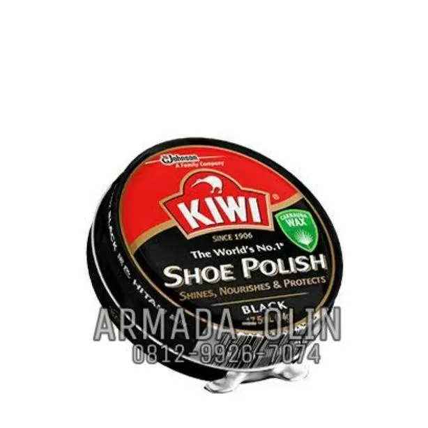 Semir hitam kiwi 45ml | Semir kiwi 45ml warna hitam | Semir padat hitam ...