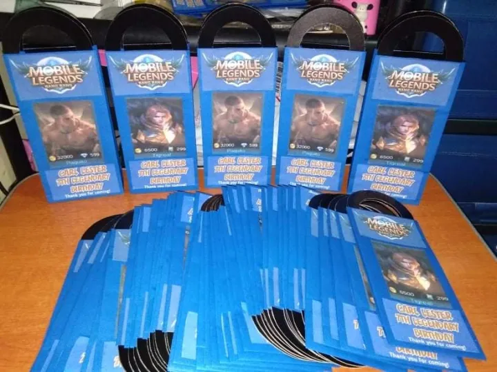 MOBILE LEGENDS THEME paper lootbag (small 10pcs) | Lazada PH