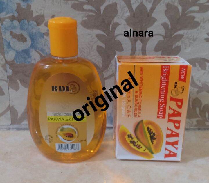 paket GLOWING New RdL pepaya dan toner extra baby face RdL | Lazada ...