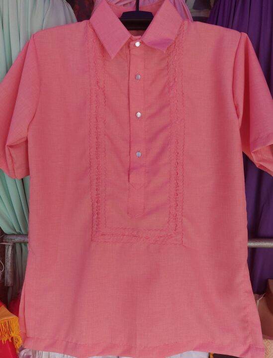 Polo Barong * POMELO PINK* | Lazada PH