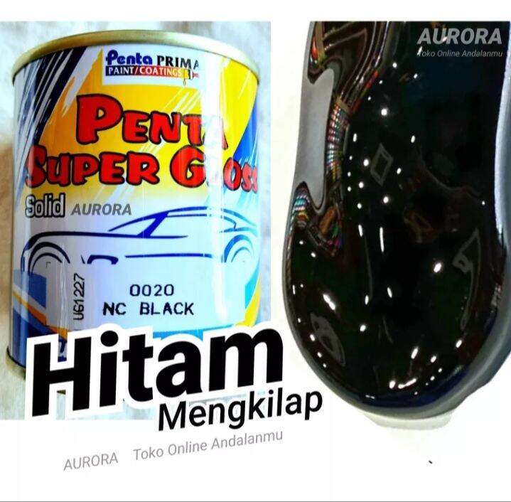 CAT PENTA GLOSS HITAM MENGKILAP 200 MILI | Lazada Indonesia