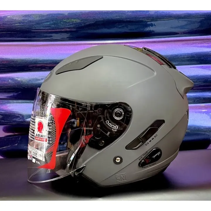 HELM KYT GALAXY FLAT R BLAK DOFF DAN MATT GORILA | Lazada Indonesia