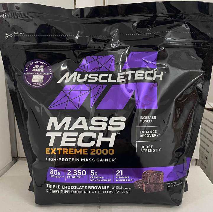 Muscletech Mass Tech Extreme 2000 6 lbs. with FREE shaker | Lazada PH