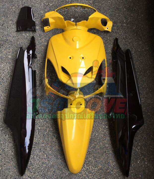 SPORTY YELLOW AND GLOSSY BLACK FAIRINGS | Lazada PH