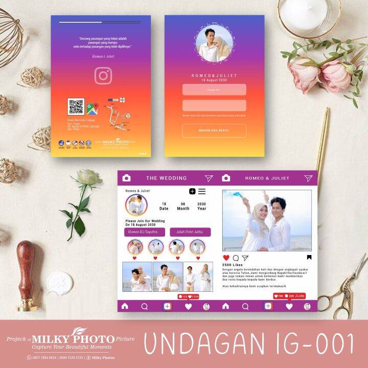 (100) Undangan, Tema instagram, Undangan Pernikahan, Khitanan Model ...