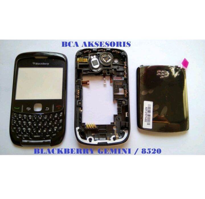 CASING BB / BLACKBERRY GEMINI / 8520 + KACA HOUSING FULLSET ORIGINAL ...