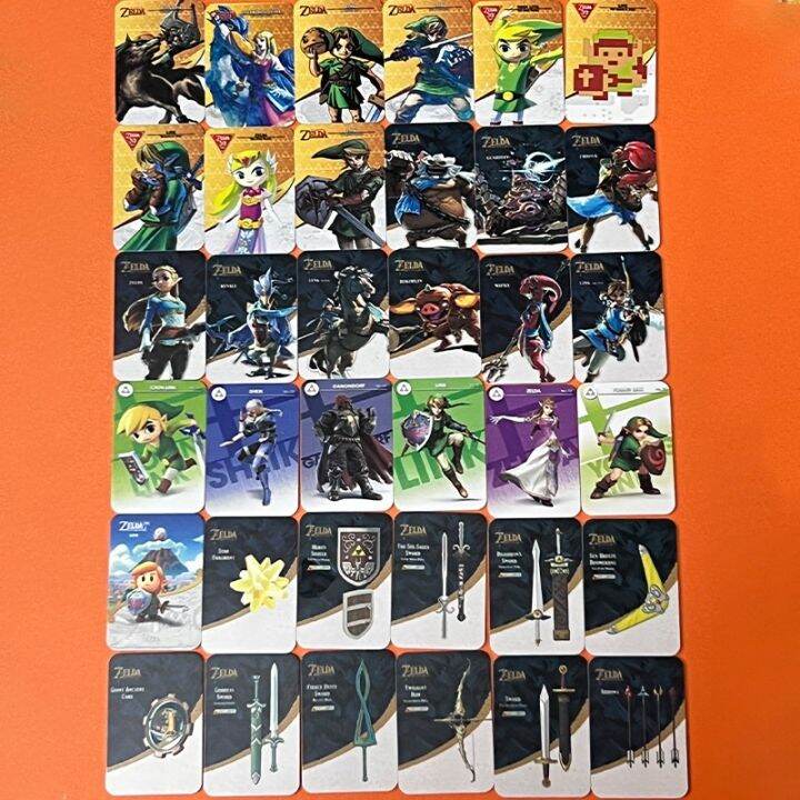 37 Pcs/set Switch Linkage Card The Legend of Zelda Breath of The Wild ...