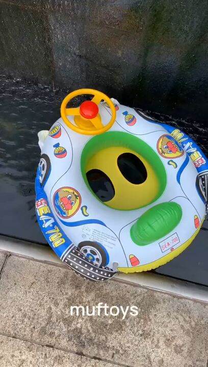 Float Car Swim Accessories Inflatable Children Swim Ring Baby Circle ...
