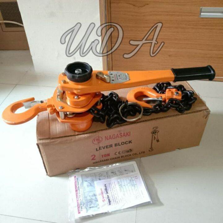 Level Block NAGASAKI 2 Ton Panjang Rantai 1,5 Meter Takel Manual Japan ...