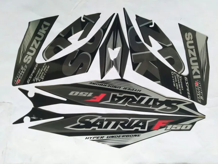sticker satria fu 2015 striping motor lis body scootlet skotlite ...
