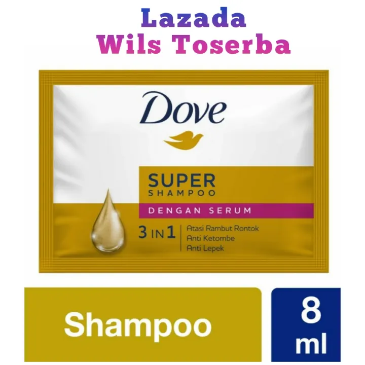 Shampoo Dove Super Serum 1 renceng 12 sachet | Lazada Indonesia