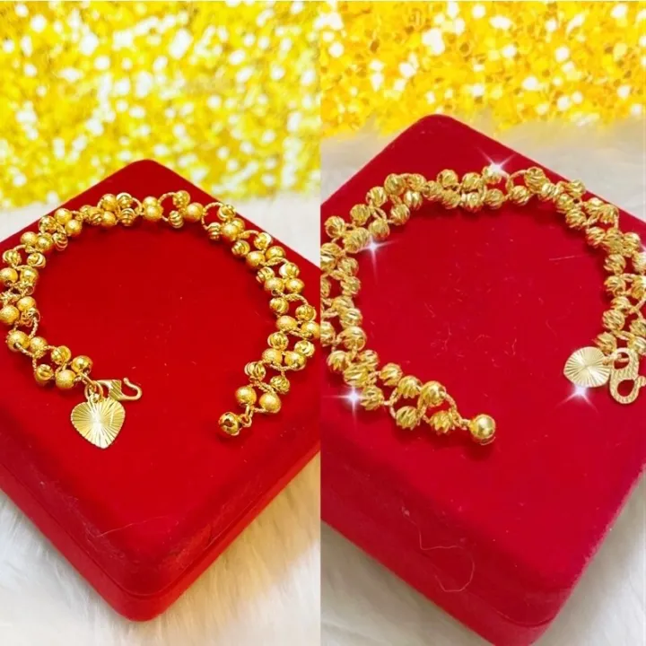 RANTAI TANGAN ANGGUR FULL GOLD COP 916 ( Emas bangkok / Emas korea 24k ...
