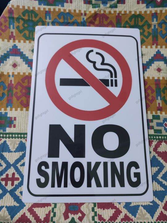 No Smoking PVC Signage A4 Size | Lazada PH