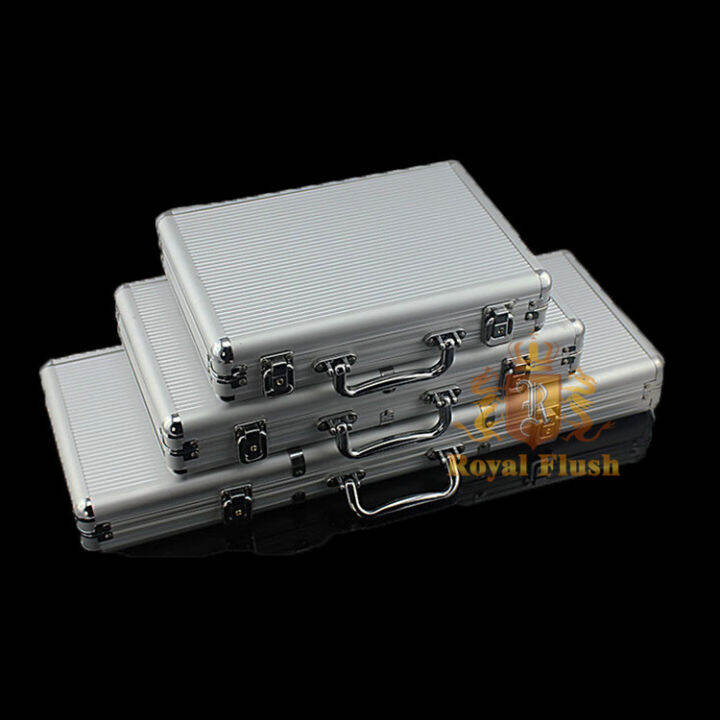 High-End Aluminum Box Chip Cases 200/300 Size 500 Chip Cases Jetton Box ...
