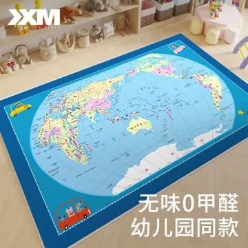 Map Of The World Floor Mat | Floor Roma