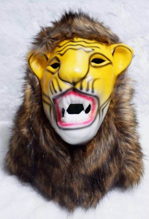 Topeng macan bulu / topeng monyet bulu / topeng kostum | Lazada Indonesia