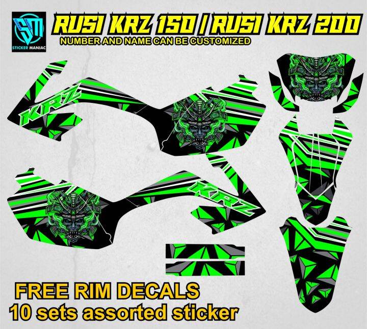 Rusi KRZ 200, KRZ 150 full body decals | Lazada PH