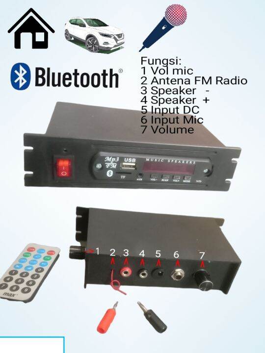 Power Mp3 Player Bluetooth 12v bisa Karaoke di Mobil | Lazada Indonesia