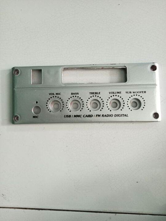 Panel depan power amplifier plastik bluetooth USB MMC card FM radio ...