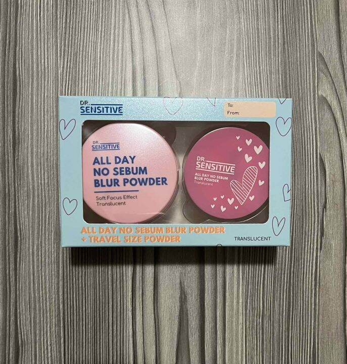Dr. Sensitive All Day No Sebum Blur Powder Translucent 25g Travel Set ...