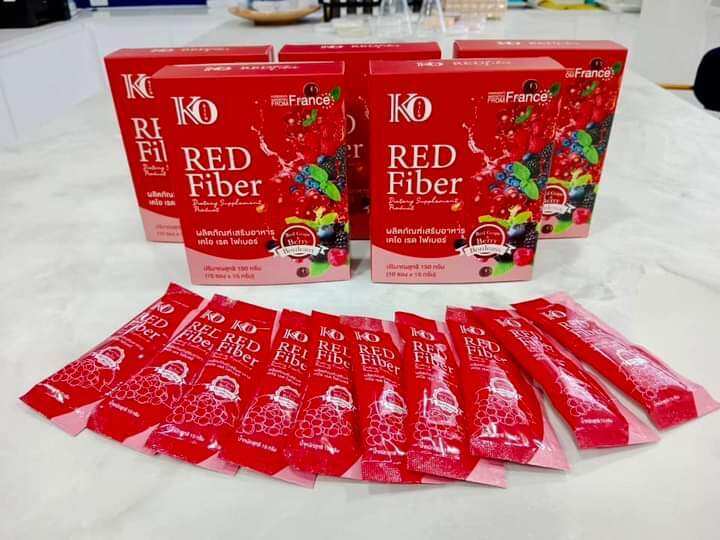 พร้อมส่งจ้า💃ไฟเบอร์แดง สูตรบล๊อกโด บล็อกแป้ง Ko rich แท้ 💯 เพื่อหุ่นสับ ...