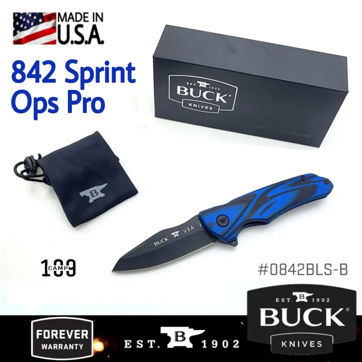 มีด Buck Sprint OPS Pro ใบมีด S30V เครือบ Cerakote® Graphite สีดำ ด้าม ...