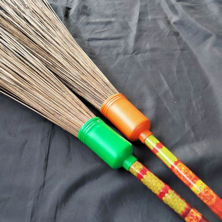 SAPU LIDI BESAR JUMBO PANJANG DENGAN GAGANG BAMBU /SAPU LIDI ...