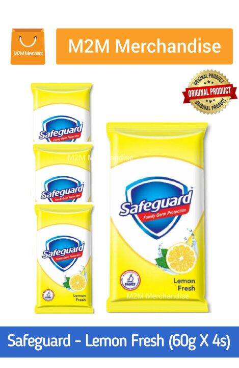 Safeguard Lemon Fresh Yellow 60g X 4s Sachet Lazada Ph