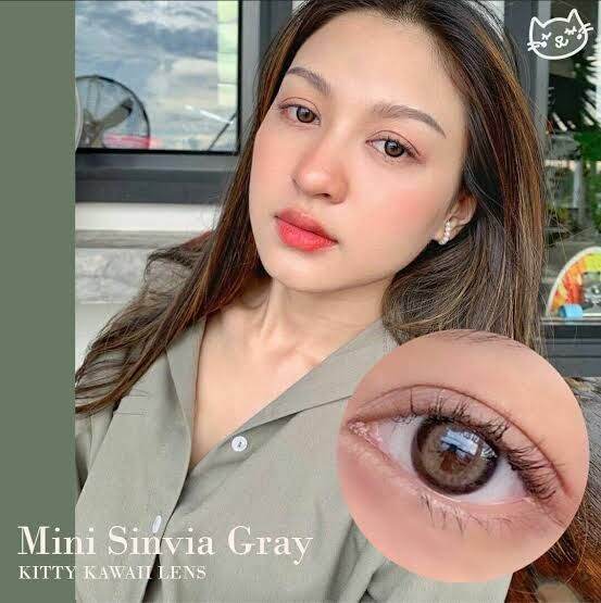 คอนแทคเลนส์ รุ่น Sinvia (mini ) สีเทา/สีตาล แฟชั่น/สายตาปกติ | Lazada.co.th