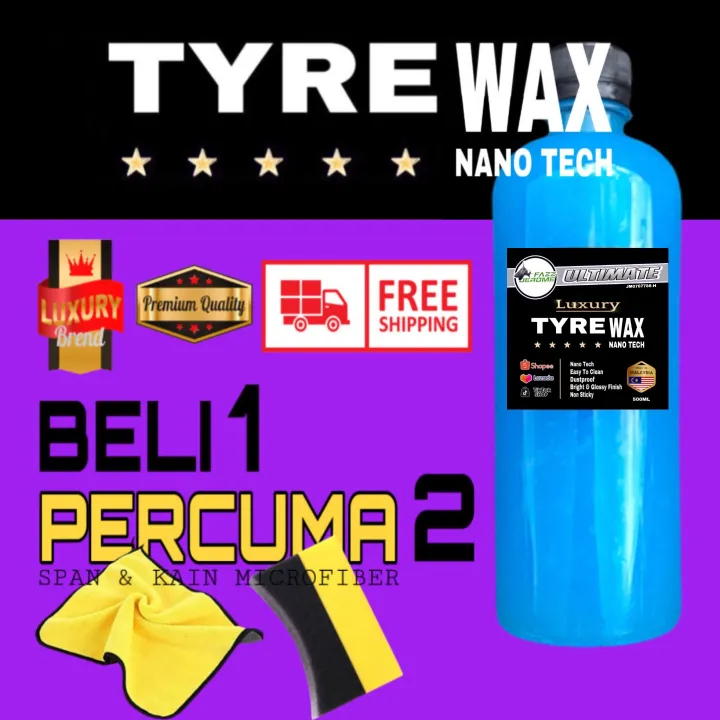 Tyre Wax Nano Tech Ultimate Premium Luxury | Lazada